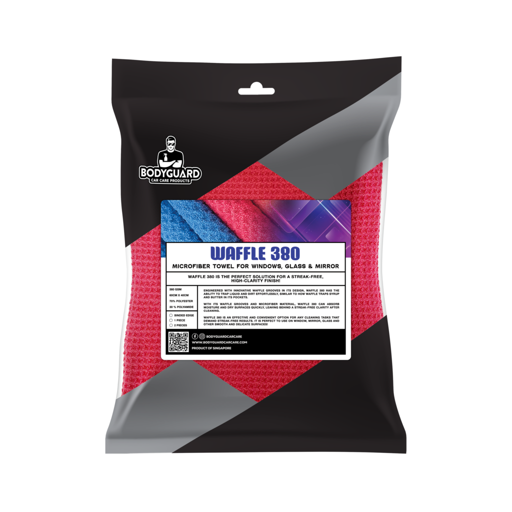 Bodyguard Waffle 380 Microfiber Towel - Auto Maxima | Car Care Shop ...